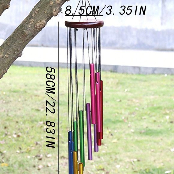 Boutique | Accents | Wind Chime Multi Color Aluminum Alloy Tube Wind ...